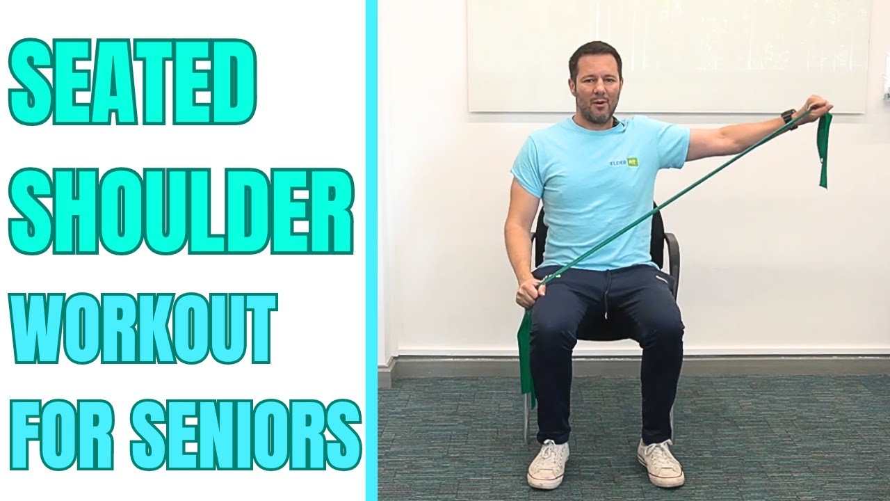 Seated shoulder exercise routine for seniors - YouTube
