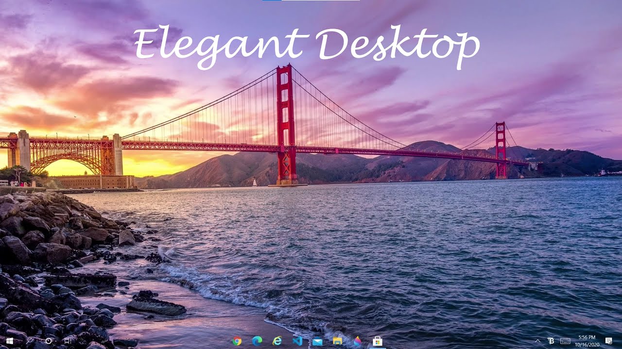 How to Make Your Windows 10 Desktop Screen Look Simple & Elegant | No ...