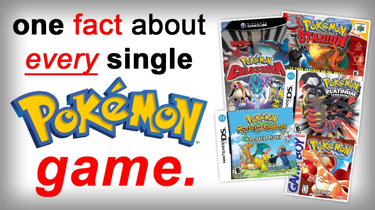 One Fact for EVERY Pokemon Game! - YouTube