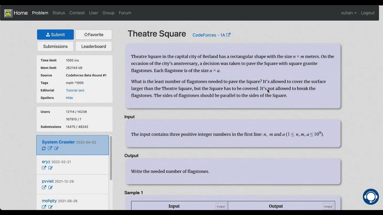 [Virtual Judge] Manual Submit - YouTube