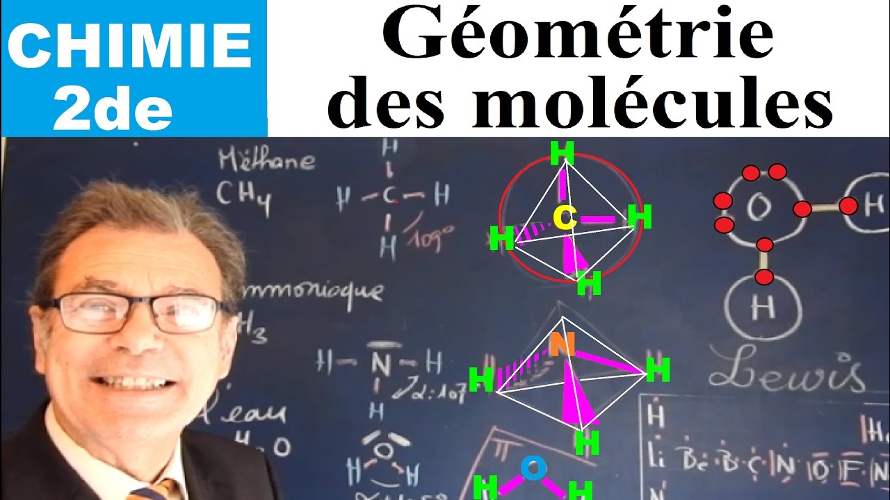 Géométrie moléculaire selon Gillespie : Chimie 2de - YouTube