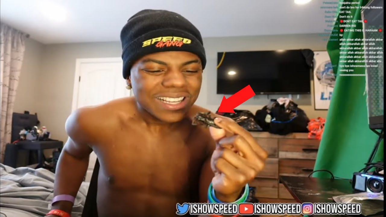 IShowSpeed Eats A LETHAL BLACK SCORPION And Almost DIES *911 CALLED* - YouTube