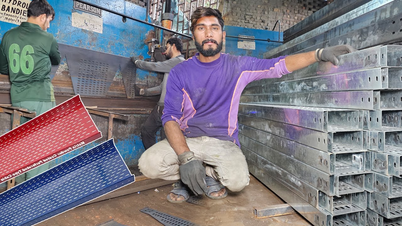 Amazing Manufacturing Process Of Cable Tray - YouTube