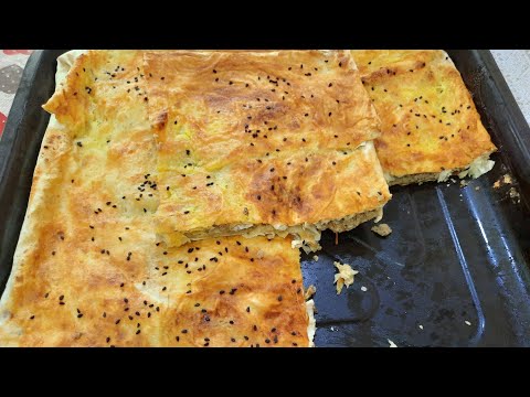 Qiymeli borek.Cox dadli borek resepti.Dadli yemek
