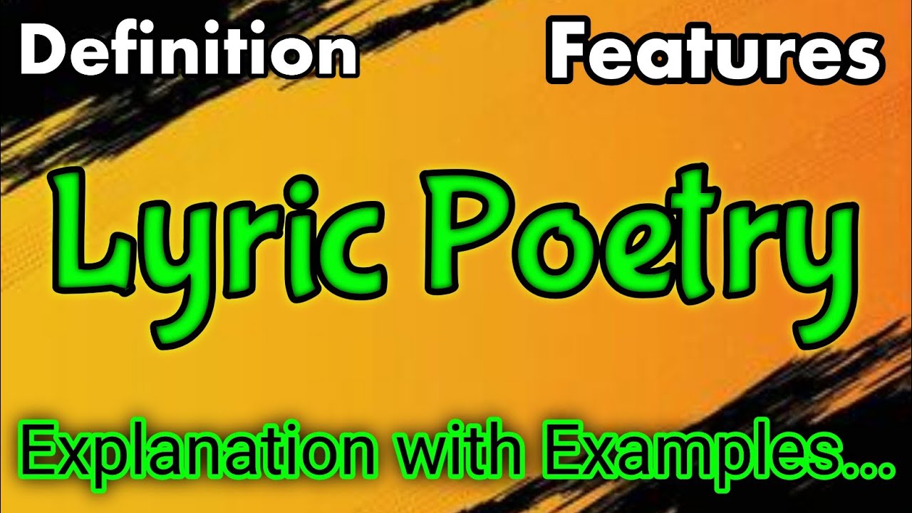 Lyric Poetry in english literature #literaryterms #literarytheory # ...
