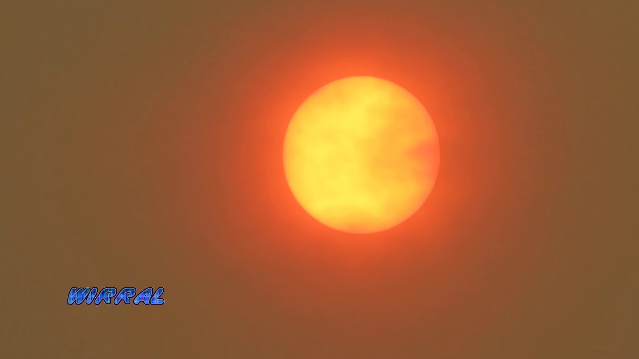 Red Sun of Hurricane Ophelia - YouTube