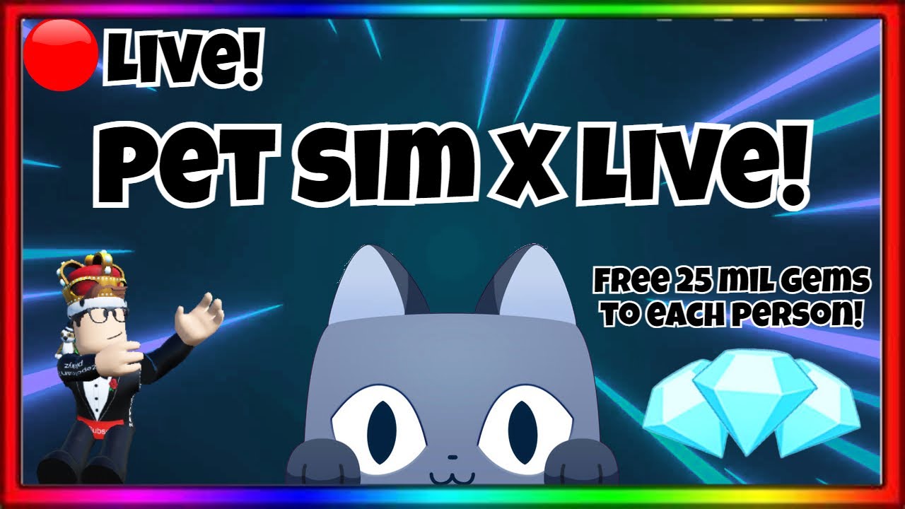 🔴 Pet sim x live! 10 subs every giveaway 🔴 - YouTube