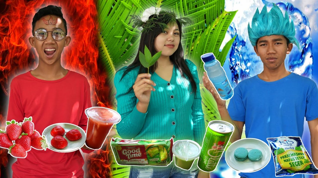 PILIH ELEMEN API, ELEMEN AIR DAN ELEMEN DAUN SESUAI MAKANAN 1 WARNA ...