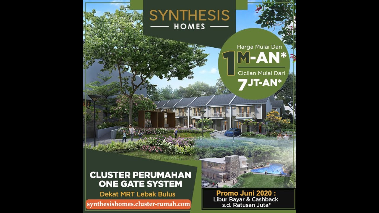 Limited Offer Synthesis Homes Perumahan Cluster One-gate System with ...