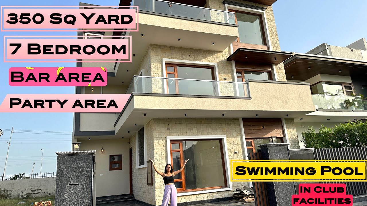 Inside a Brand New 350 Yard 7 BHK House With Interior Design & Swimming ...