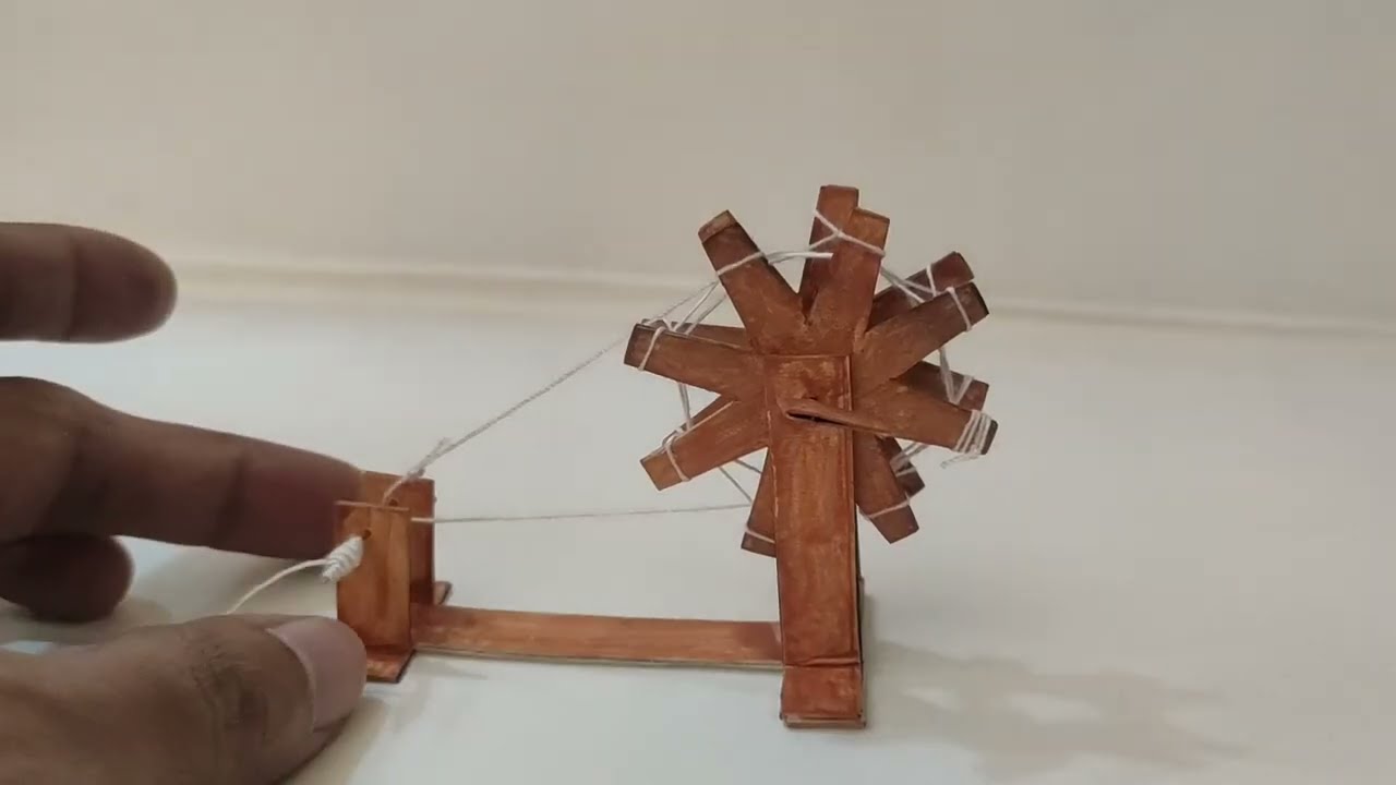 art, paper charkha, paper craft - YouTube