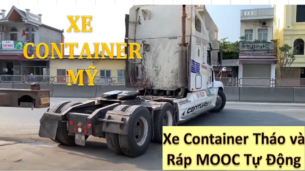 Xe Container Tháo và Ráp MOOC Khỏi Đầu Kéo. - YouTube