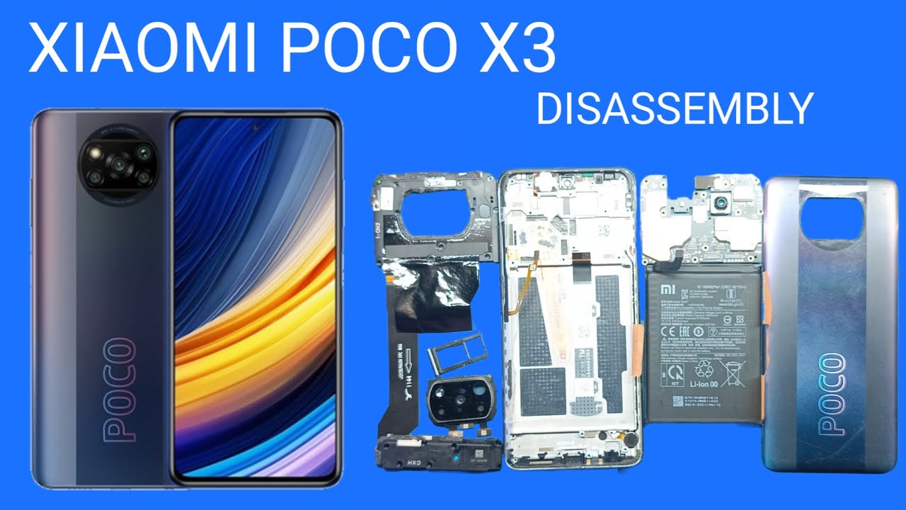 Poco X3 Disassembly Teardown How to Open Repair. - YouTube
