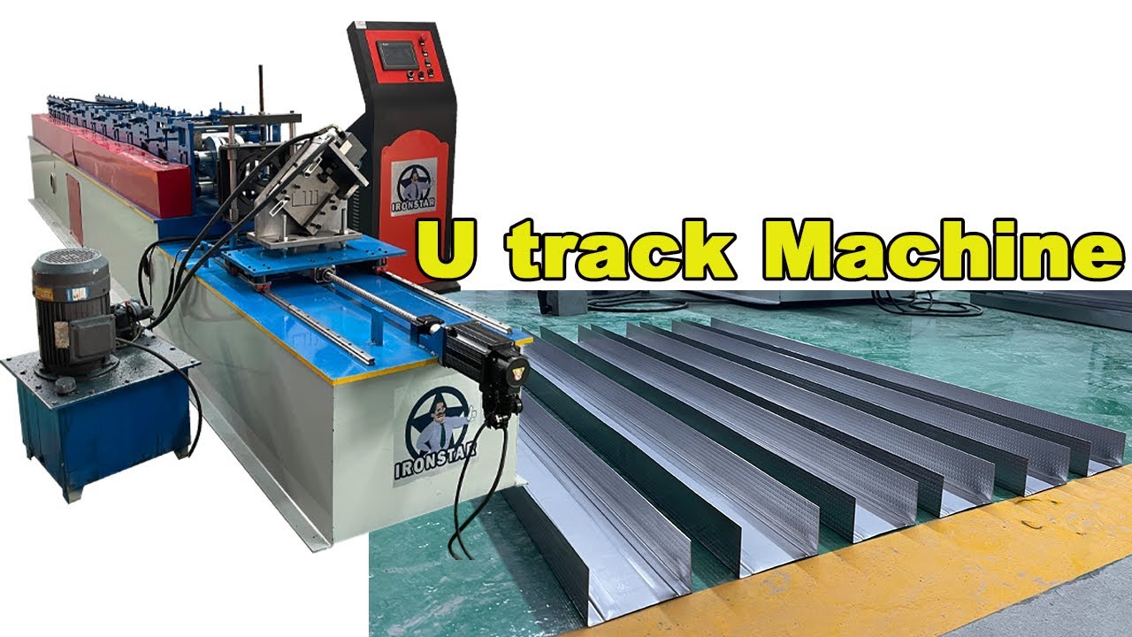 6 size in 1 U channel roll forming machine | U track machine | Stud and ...