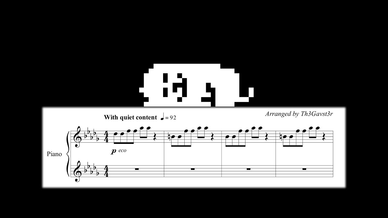 Sigh of Dog - Undertale (Piano sheet music/MIDI) - YouTube