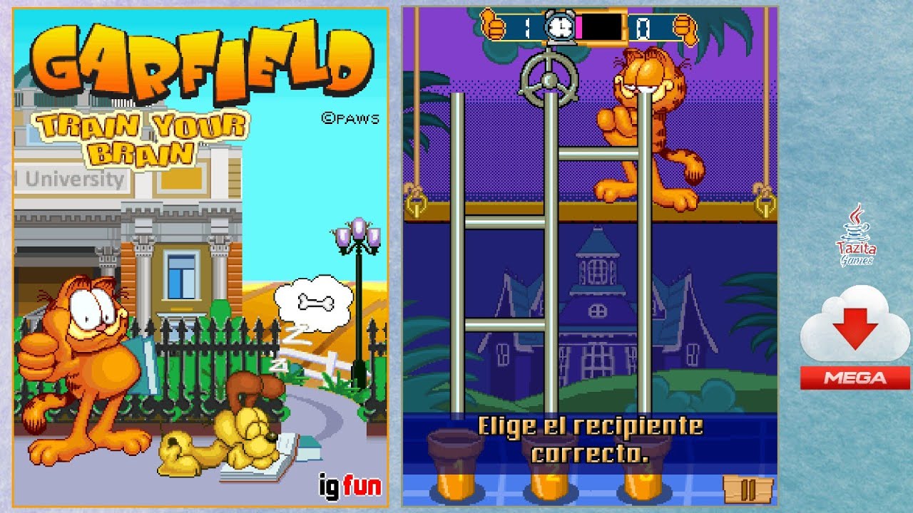Juegos Java: Garfield; Train Your Brain #30 - YouTube