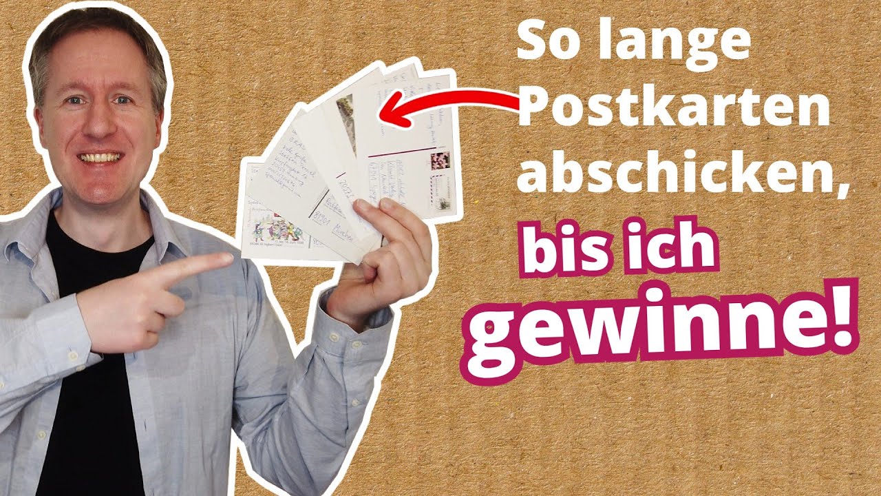 Ich habe Postkarten-Gewinnspiele ausprobiert & gewonnen! - YouTube