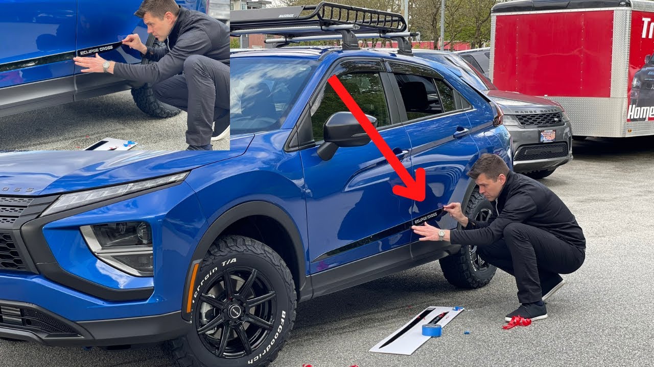 2023 Eclipse Cross - side molding installation process! - YouTube