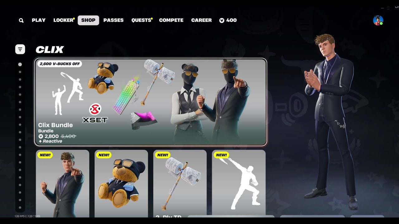 NEW Clix Icon Skins, 3 NEW Emotes, New Kicks, Fortnite Item Shop March ...