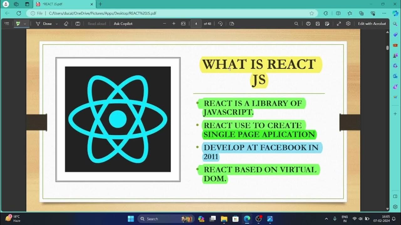 CLASS 1 "React JS History, Installation, and Components | @chaiaurcode @CodeWithHarry - YouTube