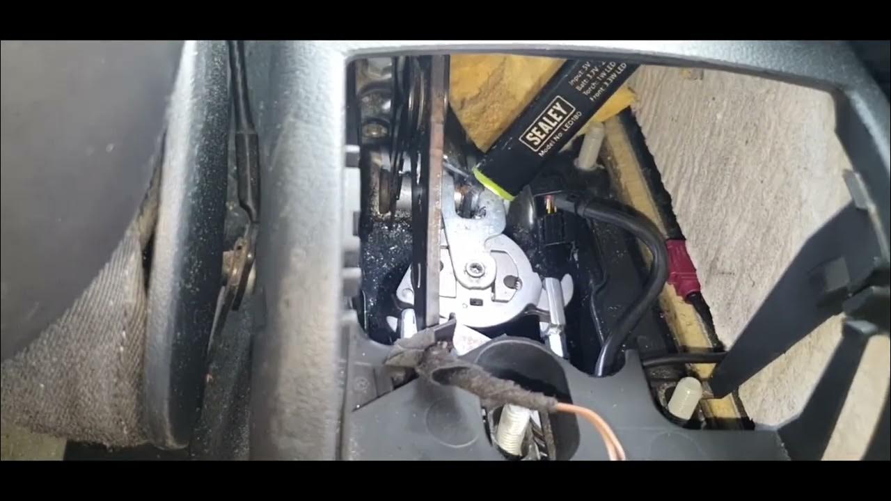 Audi A4 B7 Handbrake adjustment in car. - YouTube