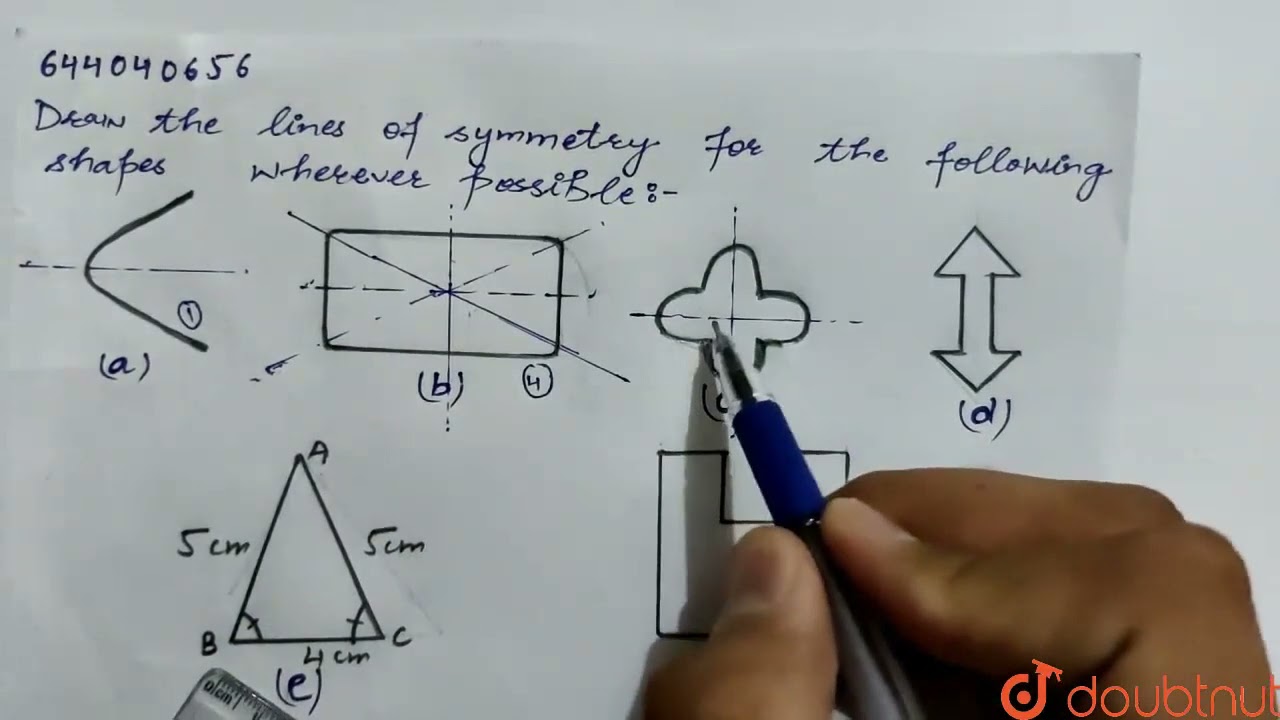 Rectangle Box With Lines Of Symmetry