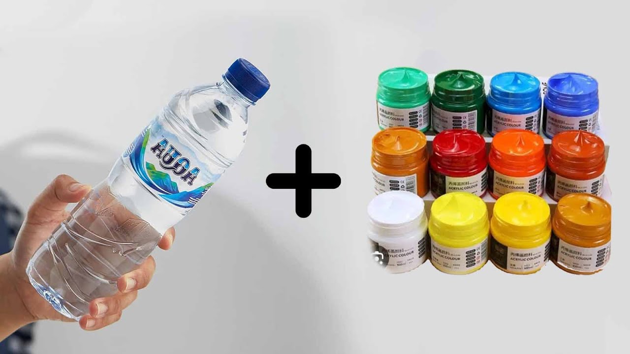 2 Ide Kreatif Botol Plastik dan Cat ! | Recycle plastic bottle craft ...
