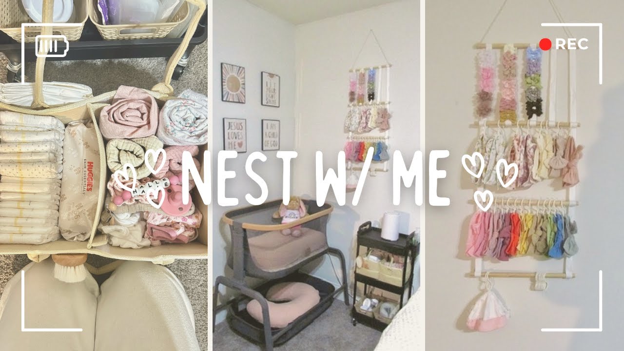 NEST W ME | PT 2 | BEDSIDE CART + COMPLETE BEDSIDE NURSERY - YouTube