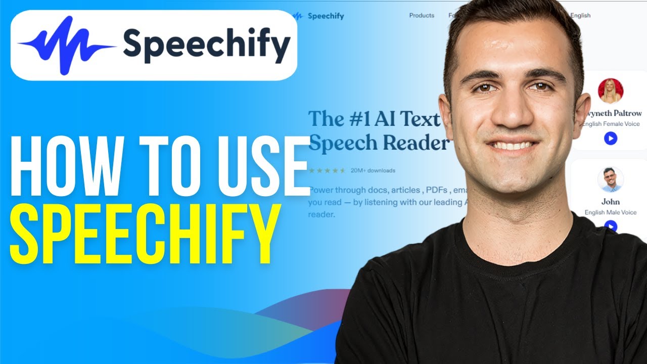 How to Use Speechify | Make Youtube Videos | Text to Speech - YouTube