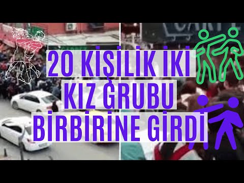 20 Kişilik İki Kız Grubu Birbirine Girdi