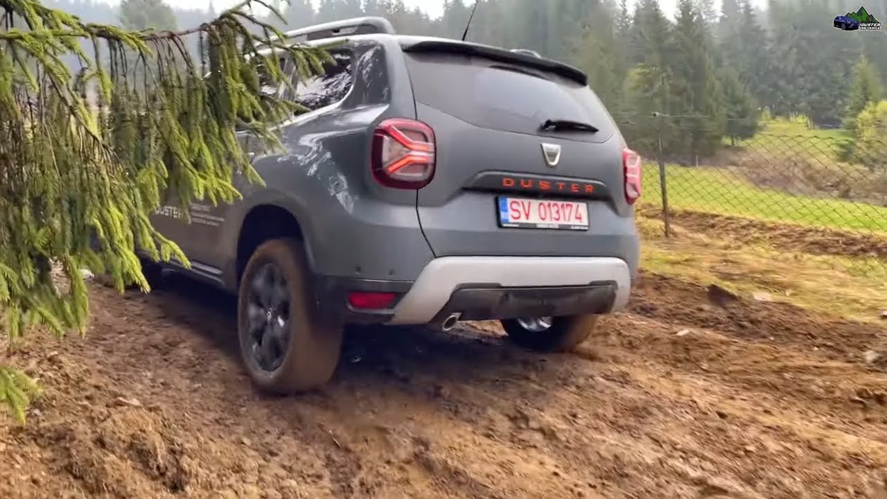 2022 Dacia Duster Facelift TCe 150 4x4 Off-Roading in Mud - YouTube