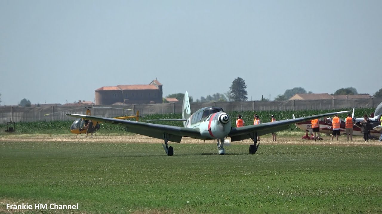 Messerschmitt Me 208 low pass and landing approach - YouTube