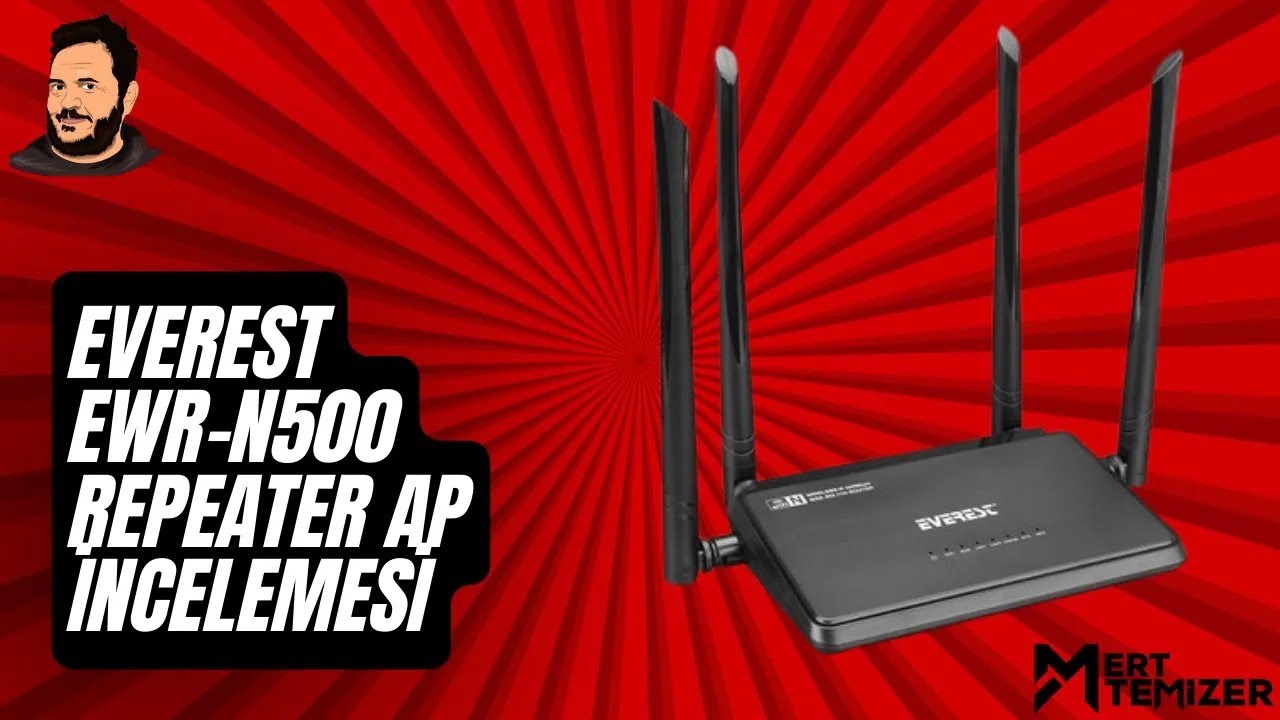 Everest Ewr-N500 Wisp Repeater AP İncelemesi - YouTube