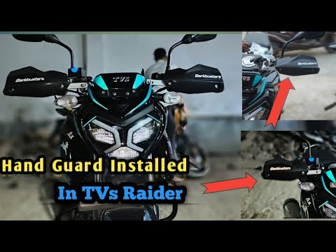 Best Hand Guard Installed in TVS RAIDER || hand Guard in very low price ...
