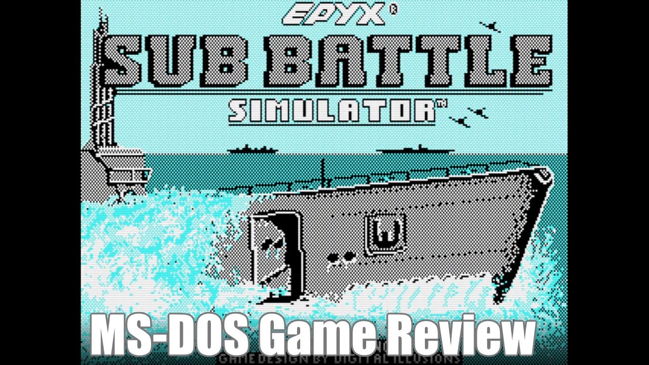 Sub Battle Simulator - 1987 - MS-DOS Game Review - YouTube