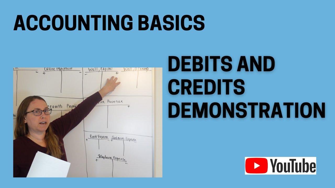 Accounting Basics: Debits and Credits and T Accounts Example - YouTube