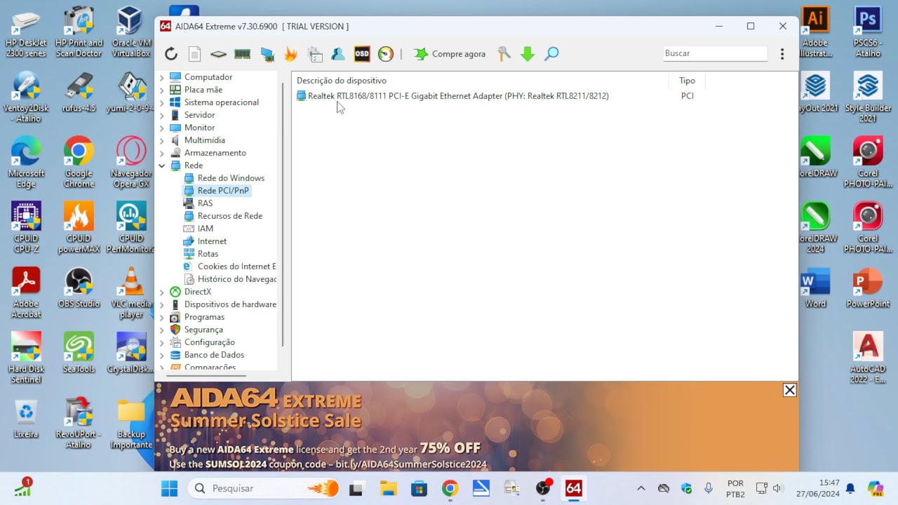 AIDA64 - Encontrar Driver de Rede, Som, Vídeo... - YouTube