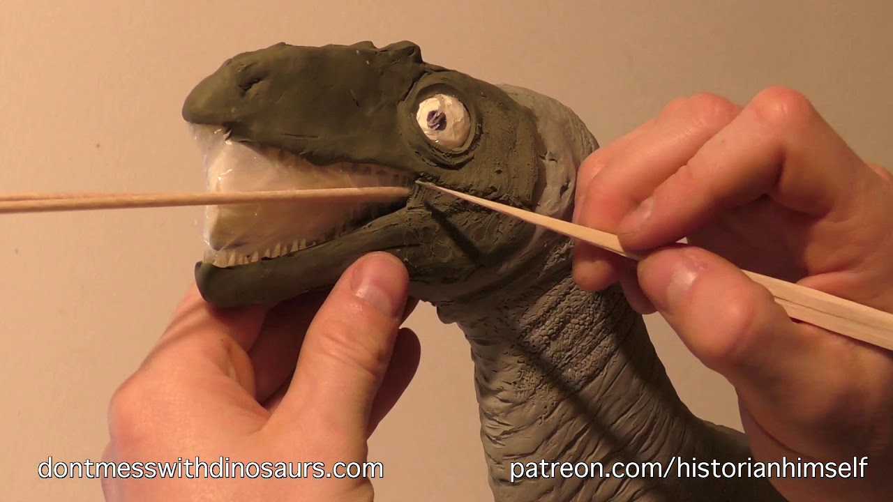 Sculpting a Megapnosaurus Puppet - YouTube