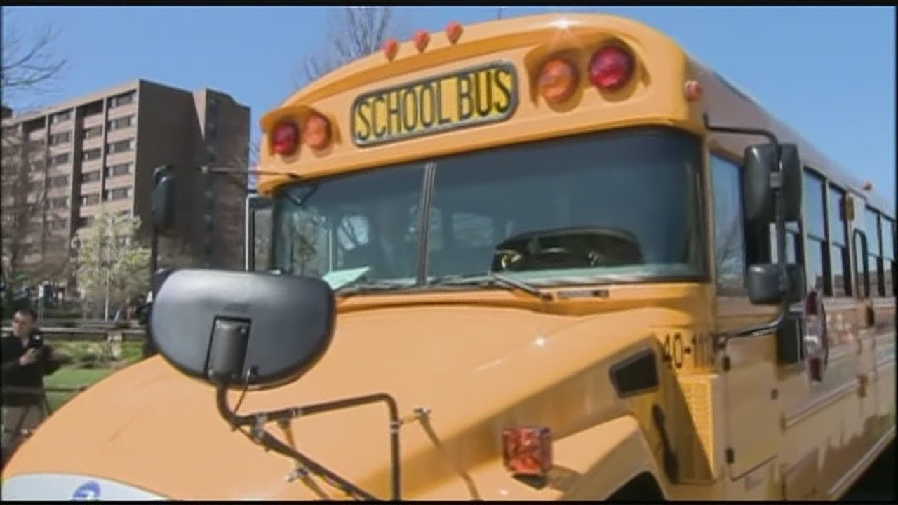 Fleet of school buses to save money - YouTube