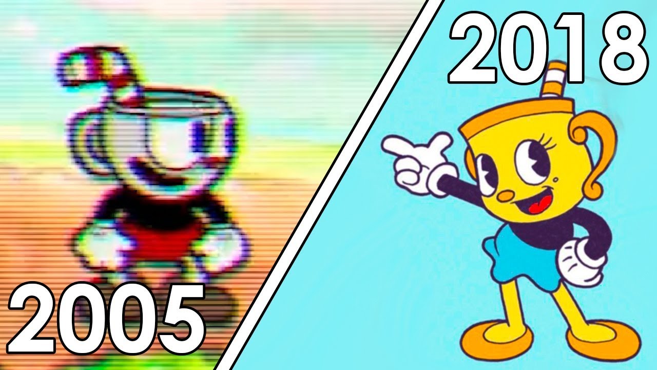 Evolution of Cuphead games 2013-2019 - YouTube