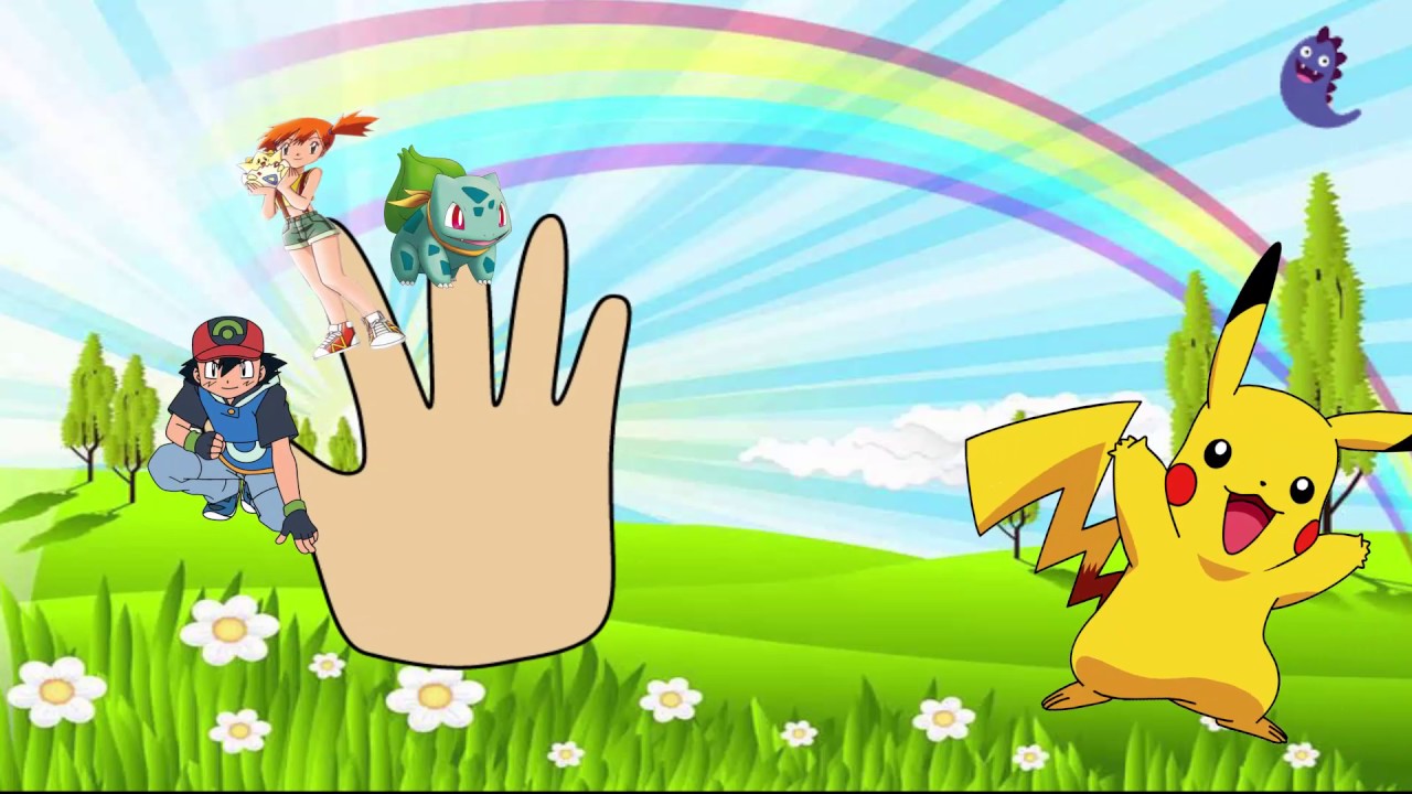 Finger Family Songs Collection With Mega Pikachu Pokemon Cartoon - YouTube
