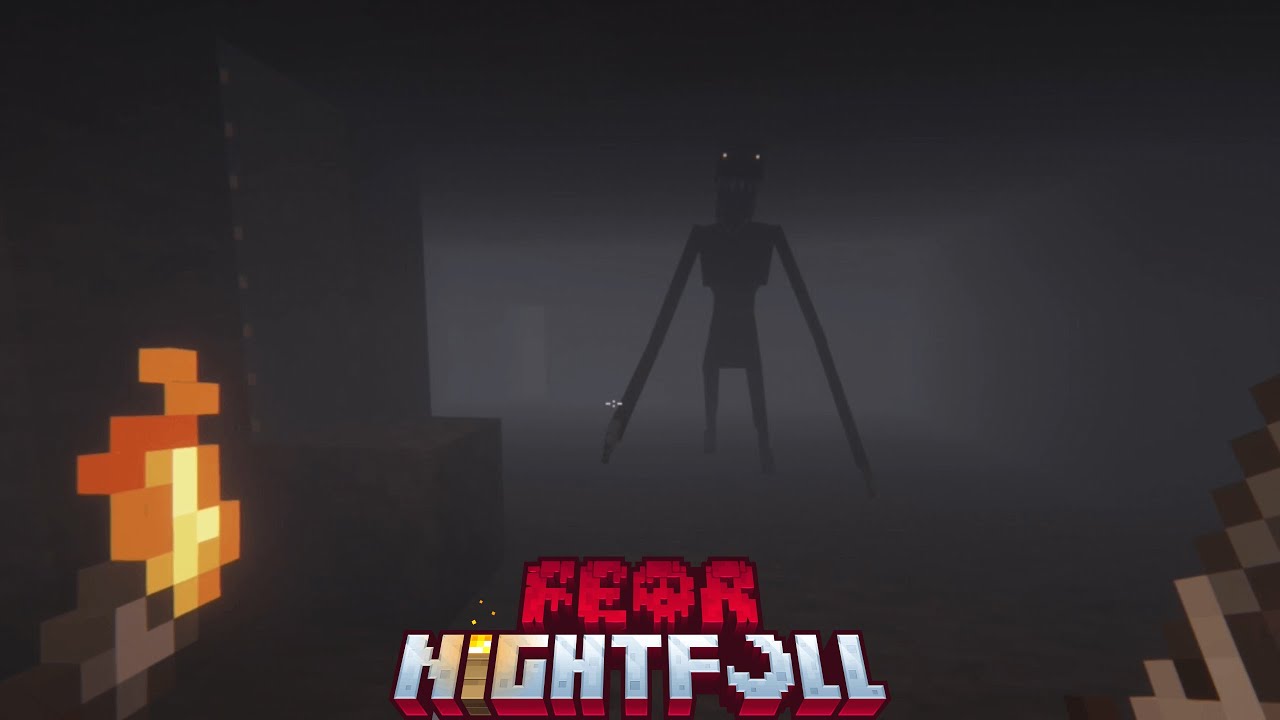 Scariest Minecraft MOD | FEAR NIGHTFALL - YouTube