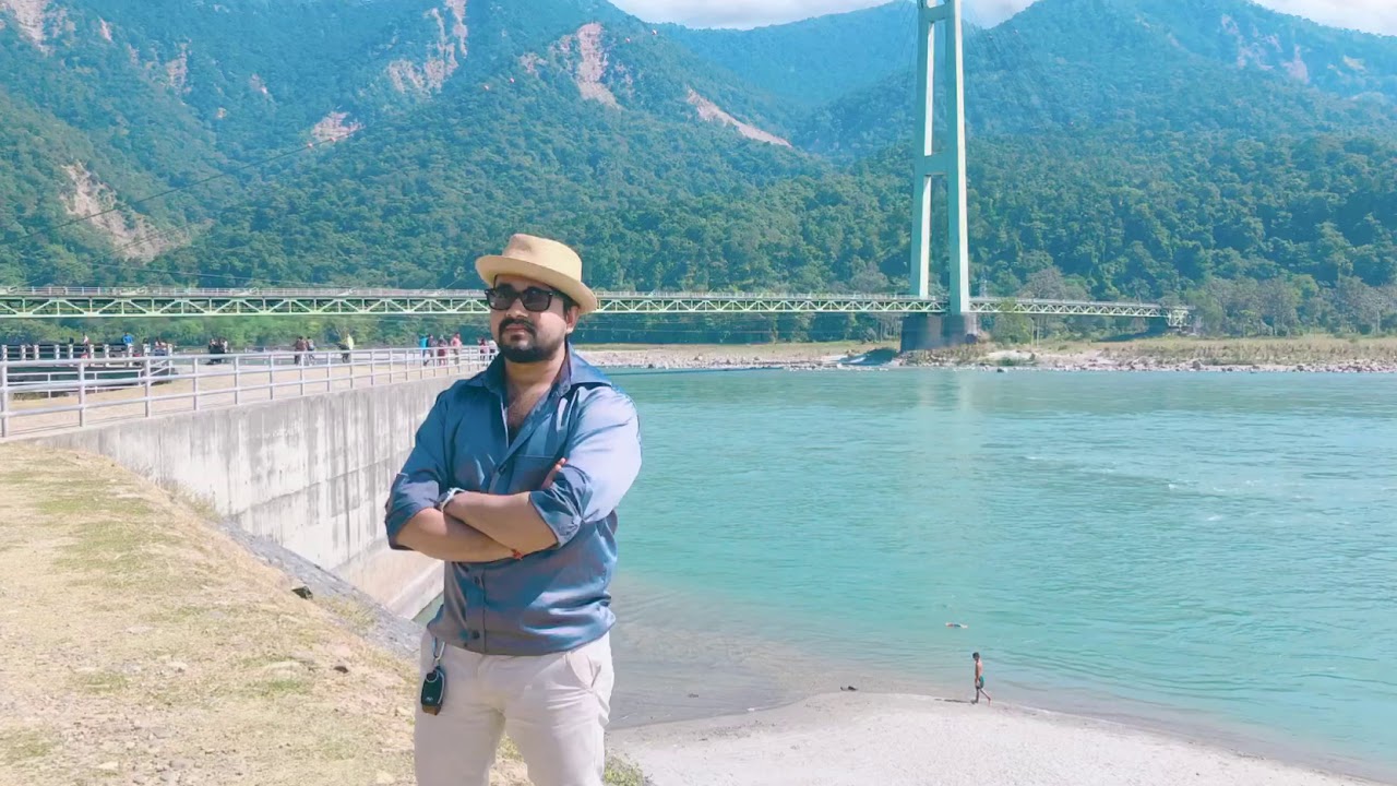 Karnali river bridge in Nepal - YouTube