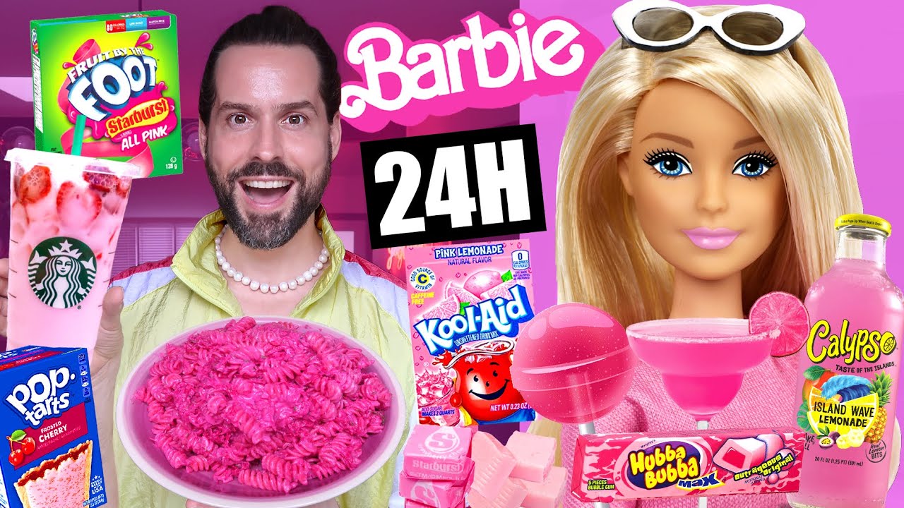 Je Mange Comme Barbie Pendant 24H - HUBY - YouTube