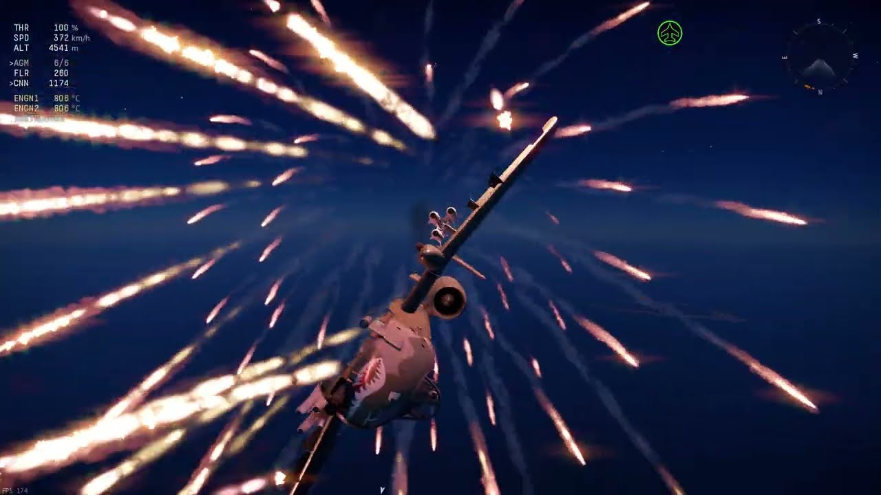 ALL 480 Flares out of A10 at Night and in Night Vision - YouTube