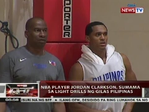 NBA player Jordan Clarkson, sumama sa light drills ng Gilas Pilipin ...