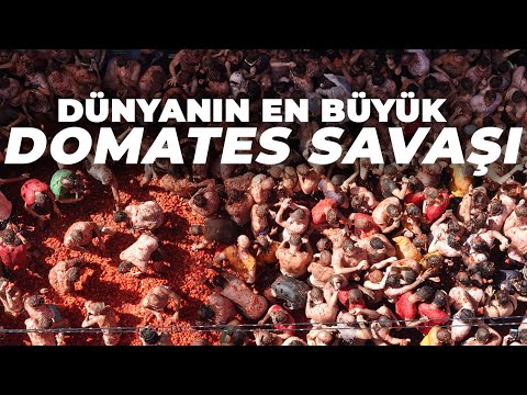 DÜNYANIN EN BÜYÜK DOMATES SAVAŞI (İsraf!)