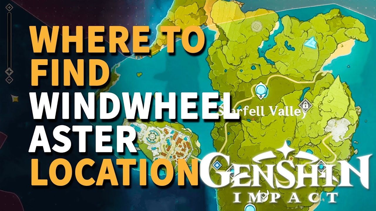 Windwheel Aster Genshin Impact Location - YouTube