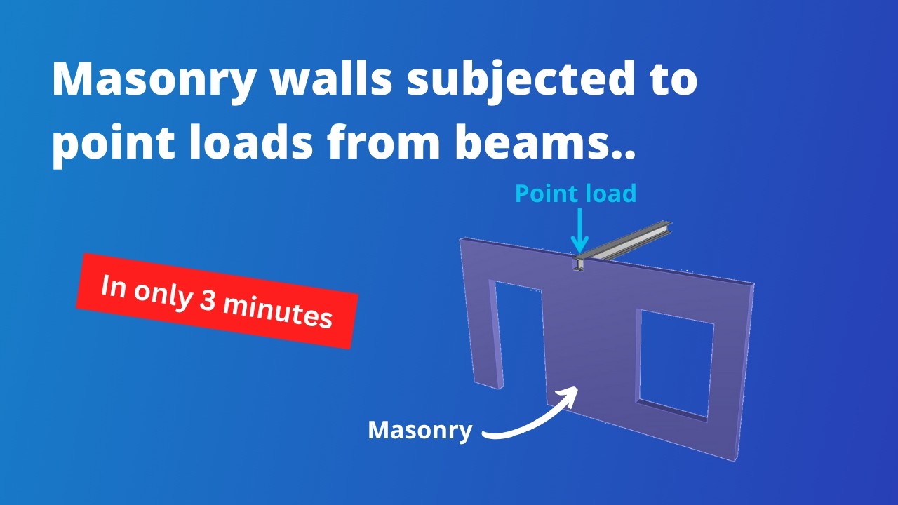 Verification of masonry subjected to a point load | Step-by-step ...