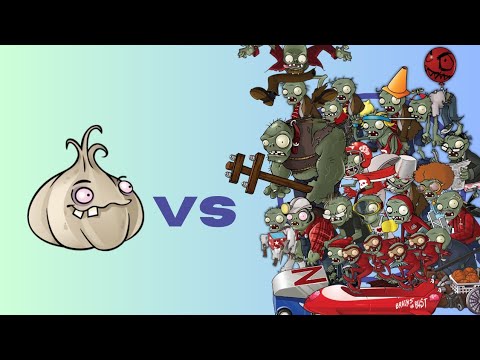 Garlic vs EVERY Zombies in PVZ | enjoypvz
